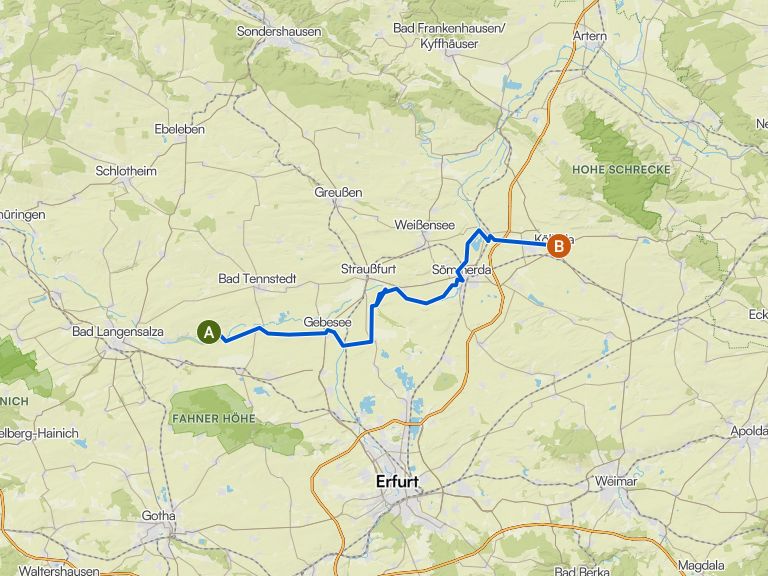 Kölleda - Freyburg über Unstrut-Radweg | Fahrradtour | Komoot